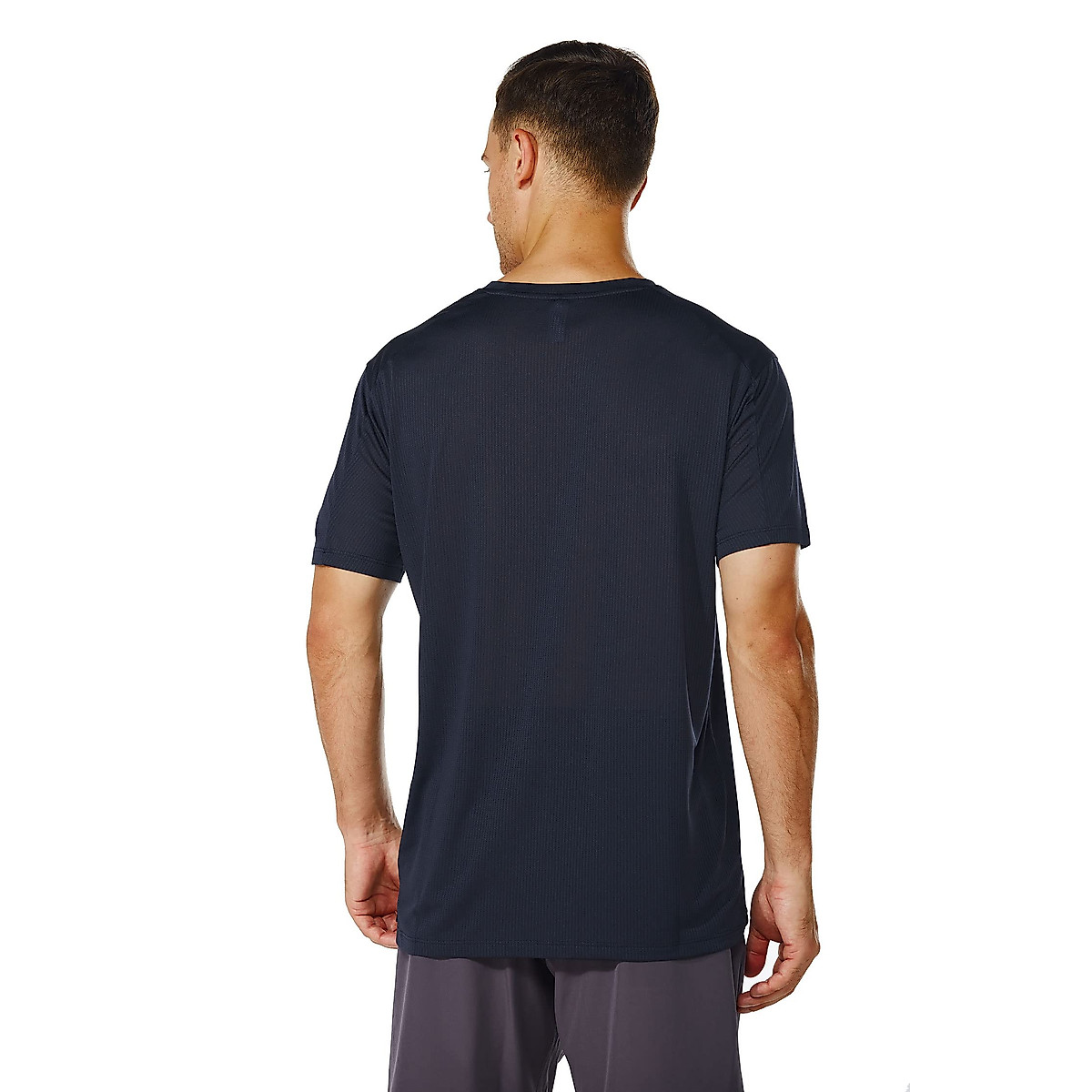 GRAMVAL Men's Crew T-Shirt,Light Weight Dry-Fit Moisture Wicking Active Athletic Performance Dark Navy