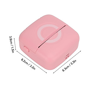 Lybunair Mini Bluetooth Thermal Printer Portable Handheld 200DPI USB Charging Smart Sticker Printer Pink
