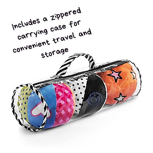 Genius Baby Toys Montessori Sensory Soft Balls with Sensory Sounds and Textures - Set of 3 - Practice Grasping - Gift Set Perfect for 6-12 Months Baby Toys