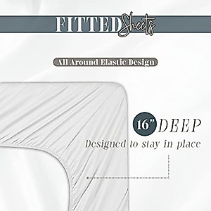 Elegant Comfort 7-Piece Bed-in-a-Bag Comforter & Sheet Set- Luxury 1500 Thread Count 7-Piece Full Size Bed-in-a-Bag, Super Cozy Bed Sheets and Comforter Set, Wrinkle and Stain Resistant, Black/Gray