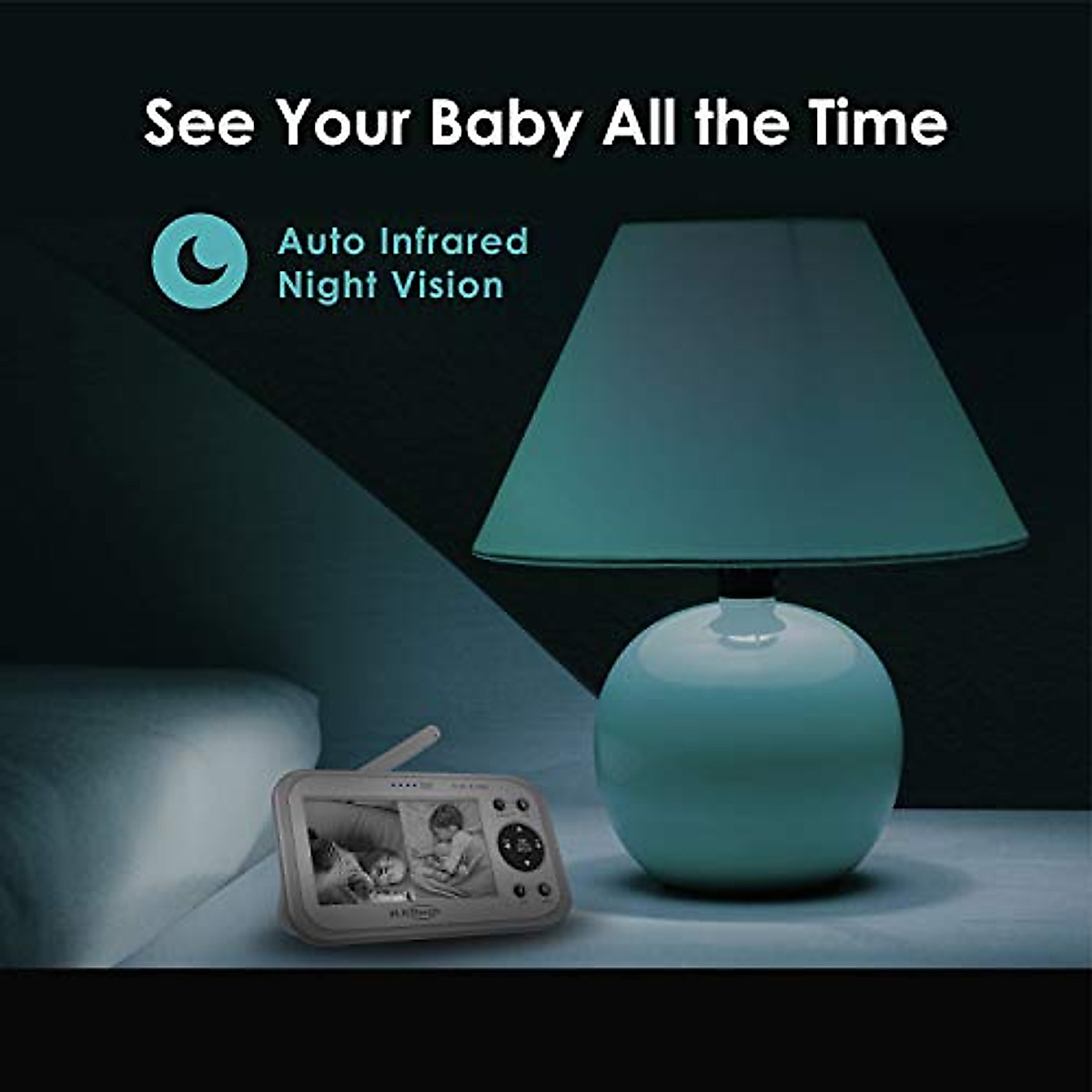 JLB7tech Add-on Camera Unit for LBtech Video Baby Monitor JLB953, LB953-2T, and JLB953P-2T(up to 4 Cameras)