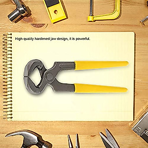 Hoof Nipper Trimmer,Multifunctional Farrier Tools, Heavy Duty Farrier Nippers with Plastic Grip,Horseshoe Pliers Hoof Trimming Tools Horse Equipment for Cattle Sheeps Horses (7in)