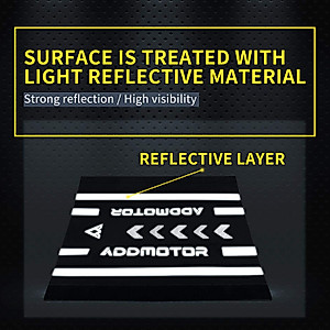 ADDMOTOR Cycling Bicycle Frame Battery Protector Nylon Protection Pad Reflective Protective Cover for Bike Accessories Black (Swordfish Battery(1Pcs))