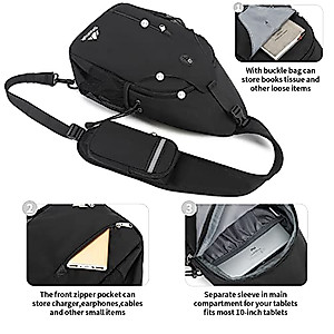 Shanyk Sling Bag | Crossbody Sling Backpack | Daypack Chest Bag for Hiking & Travel