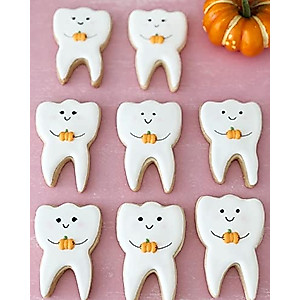 Cookie Cutter 3-piece Toothpaste + Teeth + Toothbrush Model, Donut Cake Fudge, DIY Baked Kids Birthday Party Cake, Cookies & Sandwiches Dentist Day Gifts