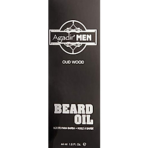 AGADIR Oud Wood Beard Oil, 1.5 Fl Oz