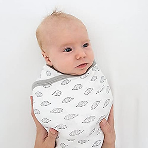 SwaddleDesigns Omni Swaddle Sack® Arms Up Half-Length Sleeves & Mitten Cuffs, Easy Swaddle Transition, Hedgehogs, 0-3 Month