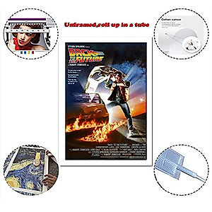 LFFII BACK TO THE FUTURE Time Travel MOVIE Poster Decorative Painting Canvas Wall Art Living Room Posters Bedroom Painting 16x24inch(40x60cm)