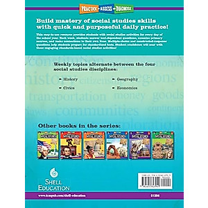 180 Days: Social Studies for 2nd Grade Practice Workbook for Classroom and Home, Cool and Fun Practice Created by Teachers (180 Days of Practice)