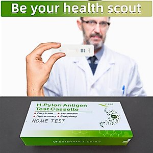 Helicobacter Pylori Stool Test Kits, H. Pylori，h. Pylori Stool (Antigen)10-15 Minutes of Quick Home Testing, The Result is Highly Accurate, Easy to Read and use,2 Test
