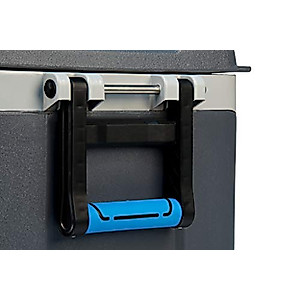 Igloo BMX 52 Quart Cooler with Cool Riser Technology, Fish Ruler, and Tie-Down Points - 16.34 Pounds - Carbonite Gray and Blue