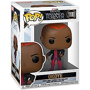 POP Marvel: Black Panther: Wakanda Forever - Okoye Funko Vinyl Figure (Bundled with Compatible Box Protector Case), Multicolored, 3.75 inches