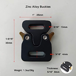 SU LIFE 20" Stainless Steel Chain Necklace Cuban Link and Side Release Buckle Necklace for Hip Hop Men Women