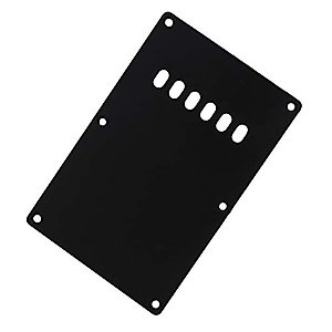 lovermusic Black Guitar Tremolo Spring Cover 6 Hole Cover Plate Accessories Replacement for Electric Guitar