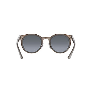 Ray-Ban RB3710 Bonnie Round Sunglasses, Grey on Copper/Grey Gradient Dark Blue Polarized, 50 mm
