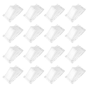 200pcs Plastic Cake Slice Container Clear Plastic Trays with Hinged Lid Sandwich Wedge Container Cheese cake Container Take Out Container Holders for Cake, Cheesecake, Tres Leches, Flan, Desserts