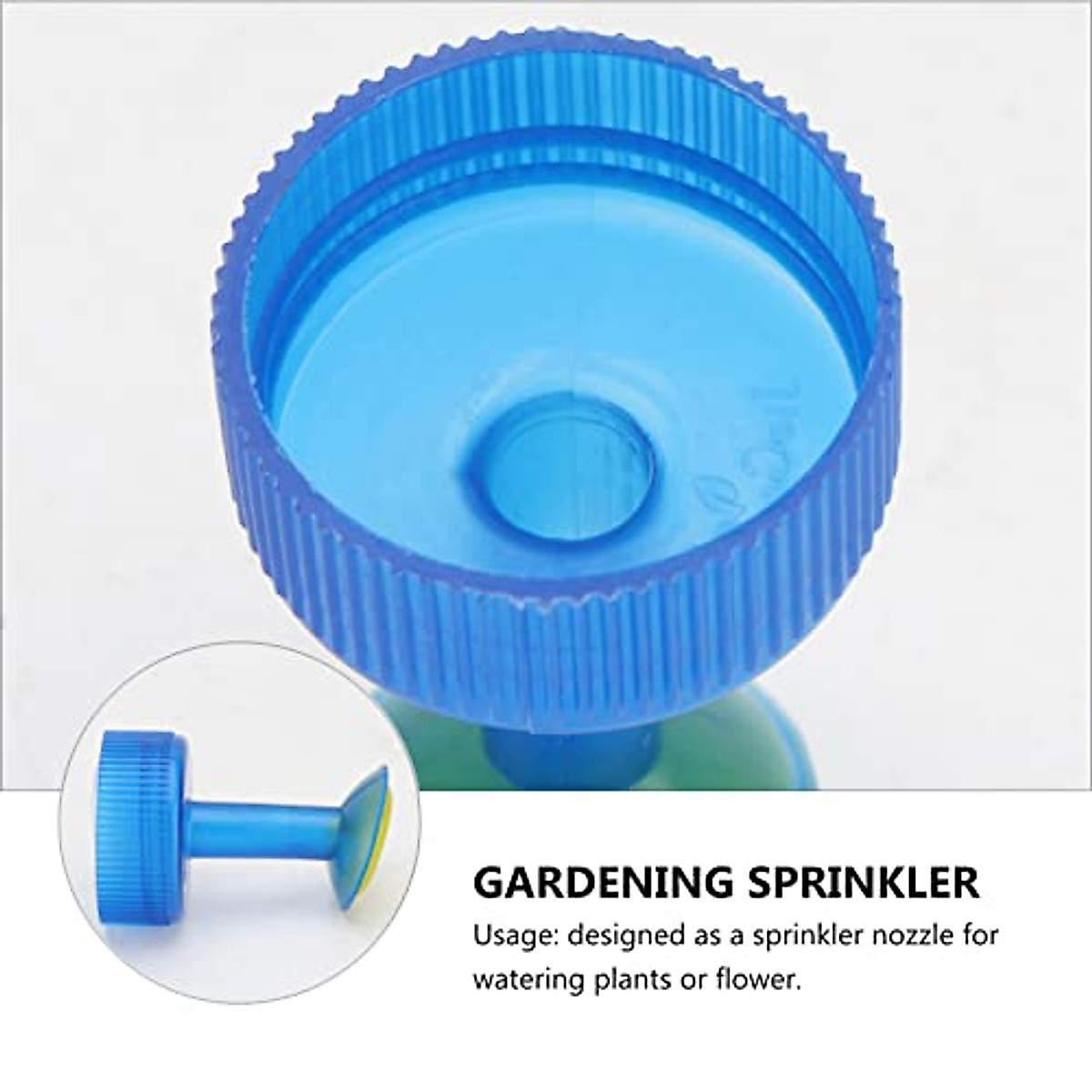 Hemoton 20pcs Water Bottle Cap Sprinklers Nozzle Plastic Bottle Watering Spout Portable Household Watering Sprinkler Heads for Seedlings Bonsai Vegetables Random Color