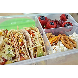 By Caleb Company 3 Pack Pink Bento Boxes - 39 Ounce Divided Food Storage Containers With Lids - Leakproof, BPA Free Bento Lunch Box for Adults & Kids Lunches Is Safe For Dishwasher & Microwave