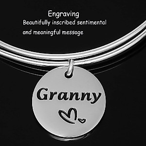 HUTIMY Gifts for Granny Bracelet Granny Mothers Day Gifts Granny Charm Jewelry Granny Bracelets