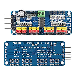 Alinan 2pcs PCA9685 16 Channel 12 Bit PWM Servo Motor Driver Board I2C IIC Module IIC Interface