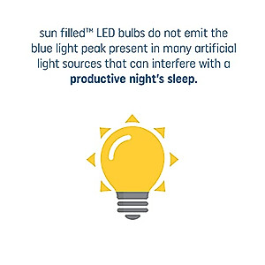 GE Sun Filled LED Light Bulb, 60 Watt, Soft White, A21 (1 Pack)