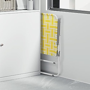 Magshion Folding Webbed Lawn Beach Chair for Adults, Lightweight Steel Frame, Portable Outdoor Camping Chairs for Fishing, Patio, Yard & Garden, Support to 250 lbs (2-Pack, Yellow)