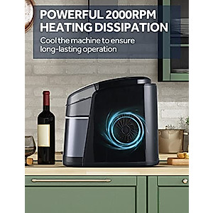 Countertop Ice Maker, FREE VILLAGE Ice Maker Machine for Countertop 9 Ice Ready in 6 Mins, 26Lbs/24H, Self-Cleaning Function, Portable Ice Maker with Ice Scoop & Basket for Home/Party/Camping (Black)
