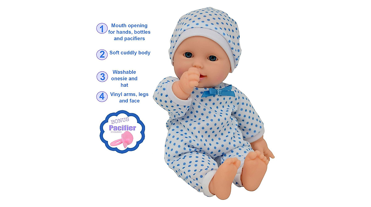11" Soft Body Baby Doll for Boys - Gift Box Included