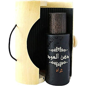 Dahn Al Oudh Jurrah for Men and Women (Unisex) EDP - Eau De Parfum 40 ML (1.3 oz) | Oriental Perfumery | Blends Saffron and Rose with Musk, Amber and Oud | Elegant bottle | by RASASI Perfumes