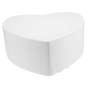 HAKIDZEL foam cake model foam heart cake dummy foam cake form foam cake rounds Foam Cake Dummy foam cake dummies wedding cupcake stand tool foam white to rotate Multifunction fondant cake