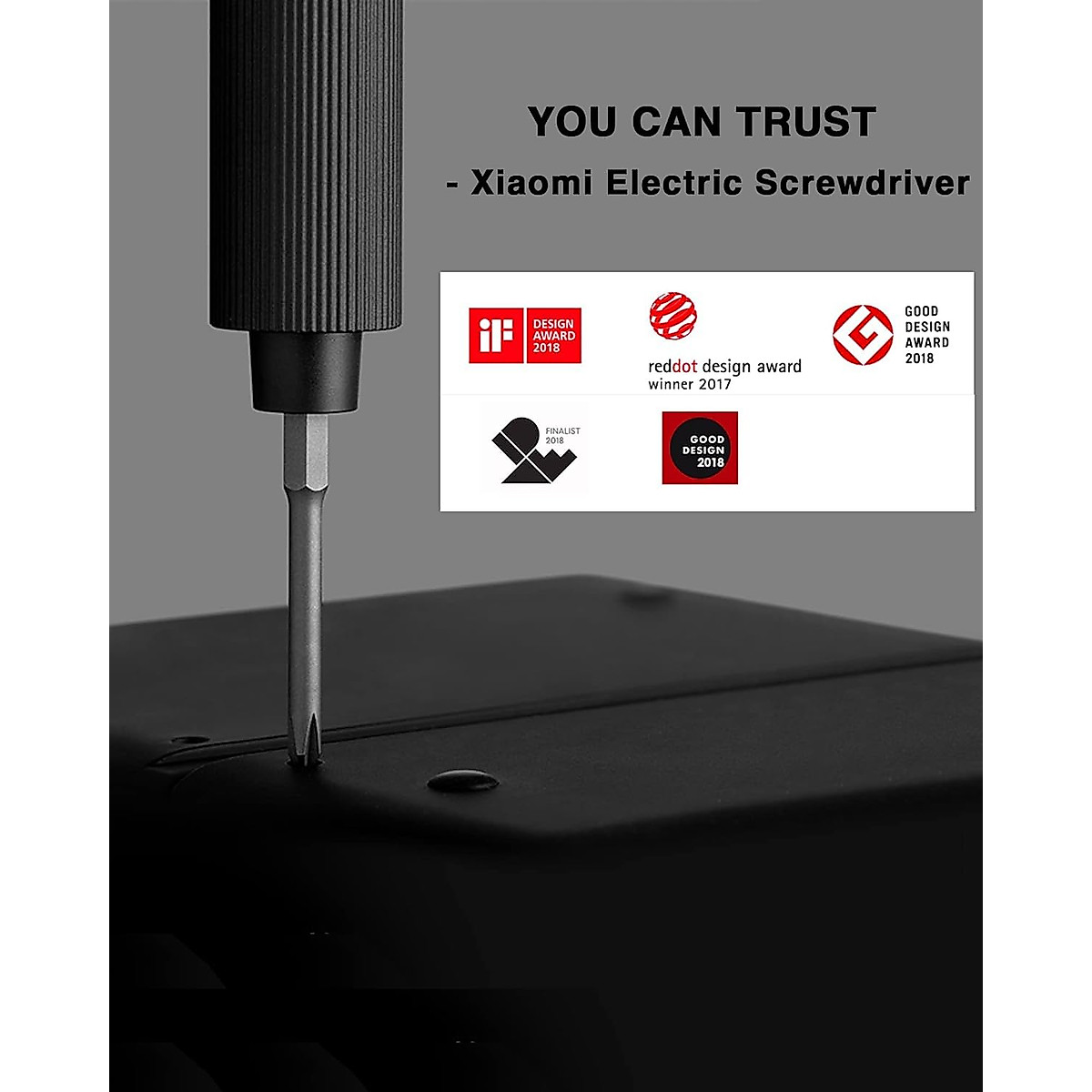Xiaomi Electric Precision Screwdriver, All-metal Gearbox, Powerful Magnetic Motor, Rechargeable Lithium Battery, S2 Steel Screwdriving Bits, Type-C Charging, Aluminium Alloy Case (Power Screwdriver)