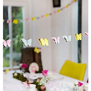 Talking Tables Fairy Party Supplies | Fairy Bunting Banner | Great For Girls Party, Tea Party, Birthday Party And Party Décor | Pink, Paper, 3M