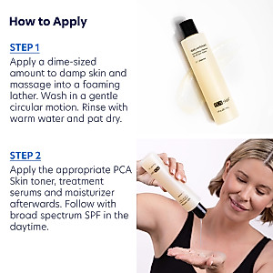 PCA SKIN Daily Face Exfoliant Cleanser, Moisturizing Face Wash, Gently Cleanses Dirt, Debris, and Other Impurities From Skin, Facial Cleanser Made with Renewable Exfoliants, 7.0 oz Bottle