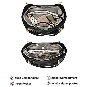 Genuine Leather Handbags for Women Top-handle Bags with Keyring Jewelry Decoration Women's Shoulder Bags Large Totes Purses