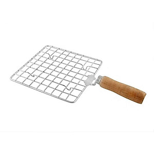 Stainless Steel Square Roasting Net Papad Grill Roti Jali Chapathi Grill - 1 Pc