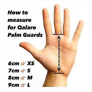 QALARO Hand Grips for Gymnastics | Bar Grips | Gymnastics Palm Guards with 4" Wristbands & Bag| Youth Bar Grips