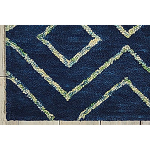 Barclay Butera 7'9" x 10'10" 100% Wool Pile Handmade Rug, Medium, Storm
