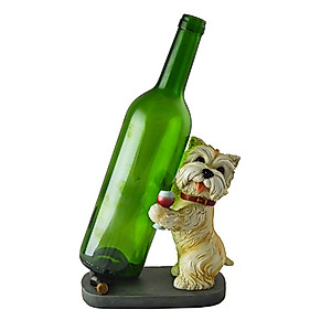 GIFTS PLAZA (D) Wine Bottle Holder, Home Decor and Present for Housewarming (Yorkie Dog)