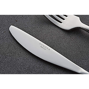 Annova Silverware 20 Set PCS Set Forged Premium Stainless Steel/Flatware - 4 x Dinner Forks, 4 x Salad Forks, 4 x Dinner Knives, 4 x Dinner Spoons, 4 x Dessert Spoons - Service for 4