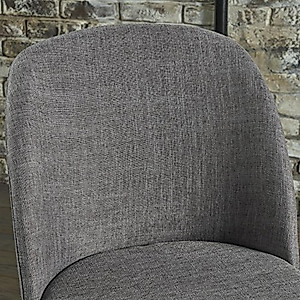Christopher Knight Home Anastasia Fabric Dining Chairs, 2-Pcs Set, Light Grey / Light Walnut