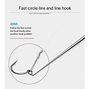 shuwen 5Pieces Fish Hook Remover Tool Metal Hook Remover Extractor Fish Hook Disconnect Device Fish Hook Detacher Fishing Tool Kit Fishing Accessory for Saltwater Freshwater-Grey