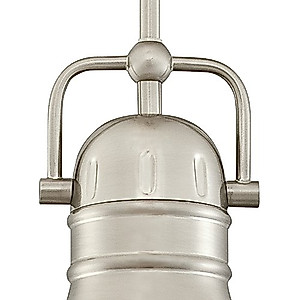 Westinghouse Lighting 6334600 Boswell One-Light LED Indoor Mini Pendant, Brushed Nickel Finish with Prismatic Lens