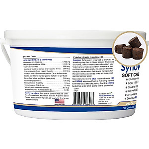 Synove Max Soft Chews for Dogs (240 Count) Beef Flavor, Joint Supplement, Glucosamine, Turmeric, Boswelllia serrata, Creatine Naturally Derived Ingredients better than synovi g4 soft chew