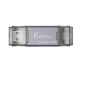 Kavolen 2in1 128GB High Speed Photo Backup Flash Drive for Android Phones with TypeC Port,Tablets, PC, Photo Backup Stick for Samsung/LG/Google Pixel/Hua Wei/Moto/One Plus Phones with USB C Port.