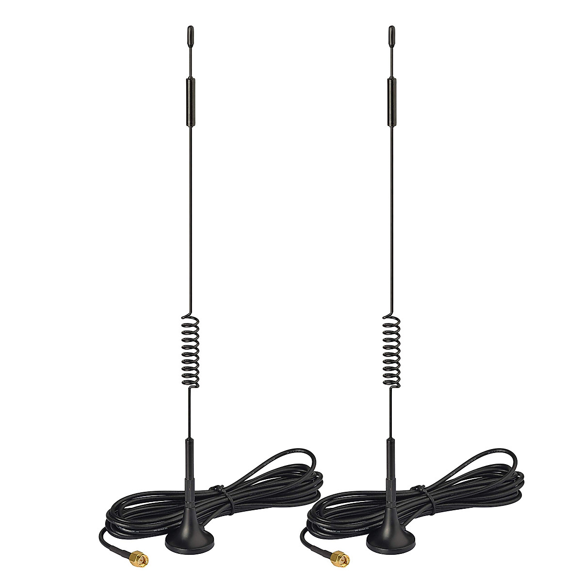 Bingfu 4G LTE 7dBi Magnetic Base MIMO SMA Male Antenna (2-Pack) Compatible with 4G LTE Wireless CPE Router Hotspot Cellular Gateway Industrial IoT Router