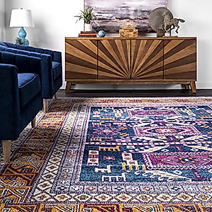 nuLOOM Marisela Tribal Area Rug, 5' x 7' 5", Navy
