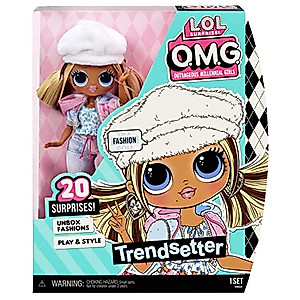 L.O.L. Surprise! LOL Surprise OMG Trendsetter Fashion Doll with 20 Surprises – Great Gift for Kids Ages 4+