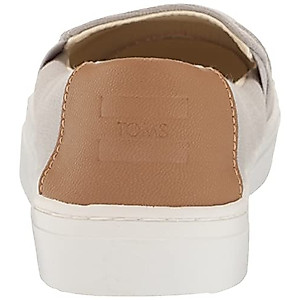 TOMS Women's Devon Sneaker, Mid Grey Textured, 8.5