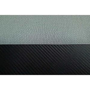 Carbon Fiber Vinyl Weatherproof Waterproof Faux Leather Marine UV Protected Upholstery Fabric Black / 54" Wide/Sold by The Yard