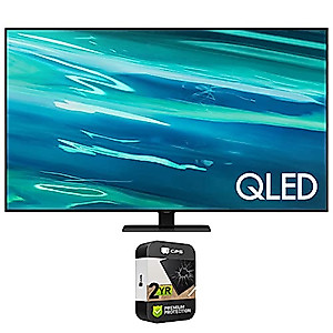 SAMSUNG QN65Q80AA 65 Inch QLED 4K UHD Smart TV (Renewed) Bundle with Premium 2 YR CPS Enhanced Protection Pack
